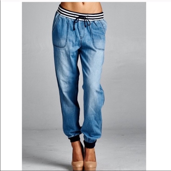 Jeans | Drawstring Denim Pantss M | Poshmark